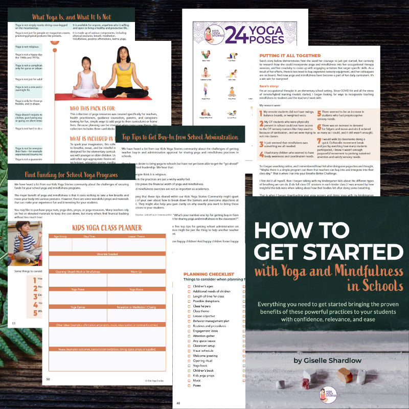 How to Get Started with Yoga and Mindfulness in Schools Pack (+ BONUSE ...