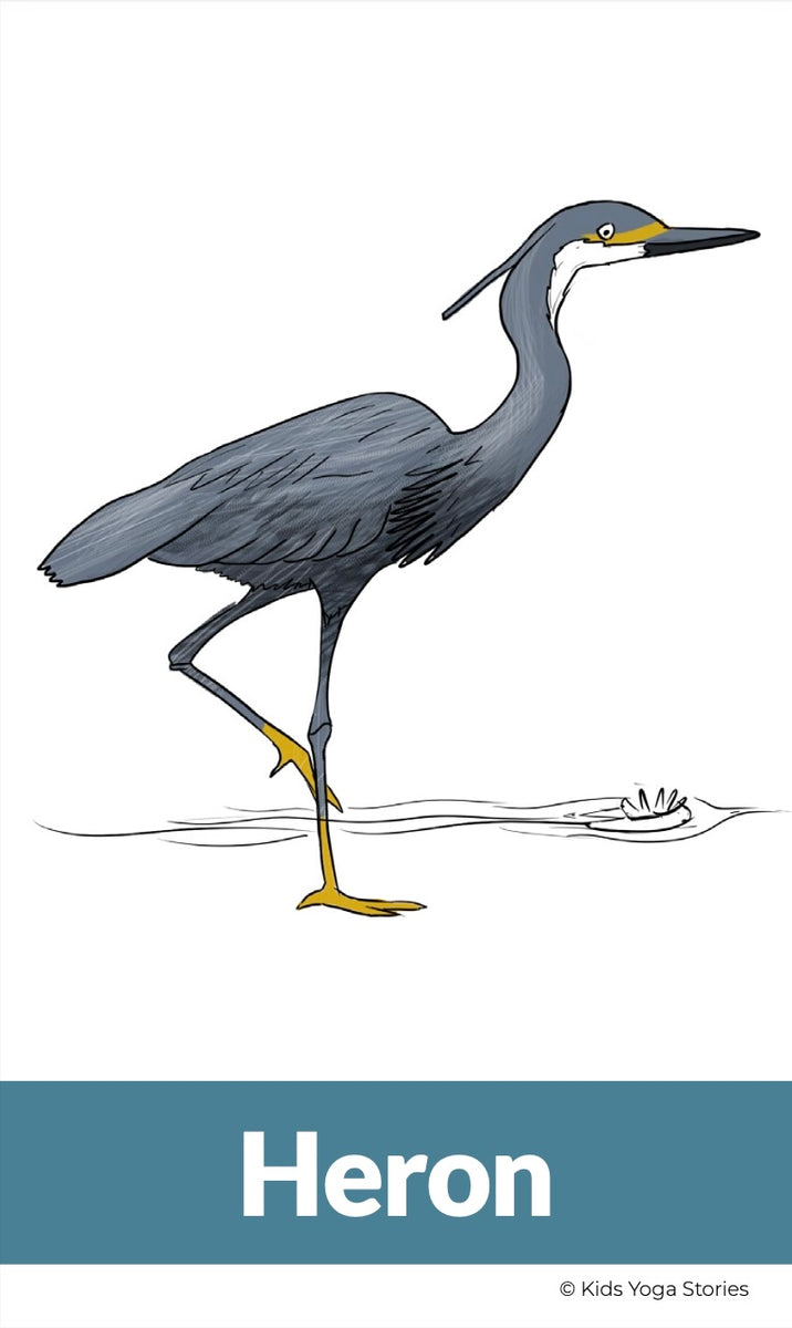 Pond Animals Yoga Cards for Kids – Kids Yoga Stories