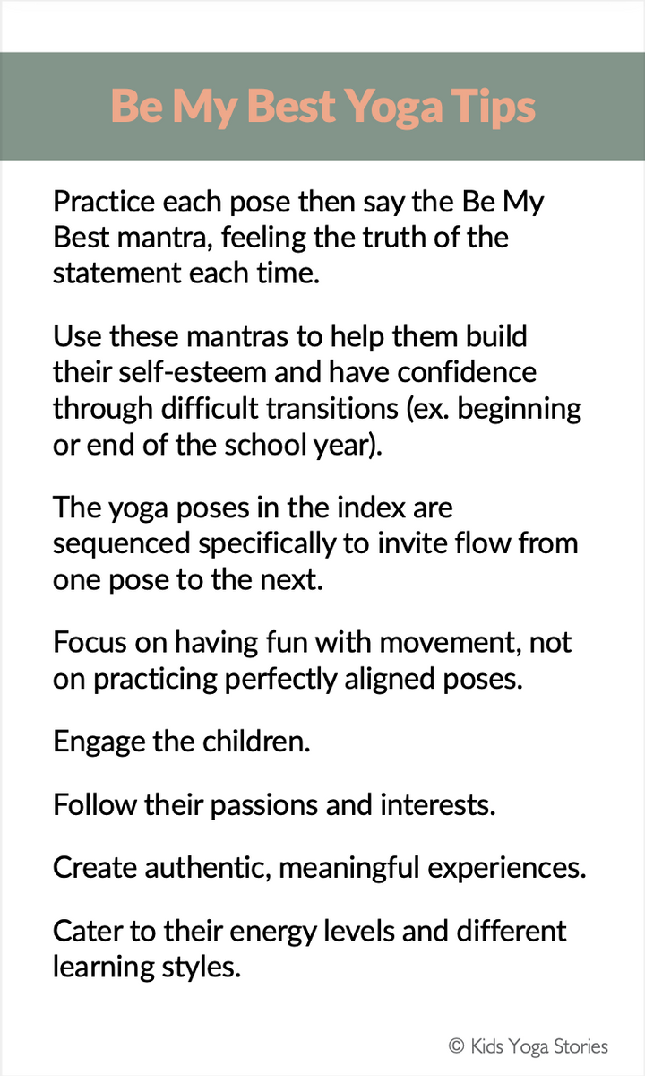 Be My Best Yoga Cards for Kids – Kids Yoga Stories