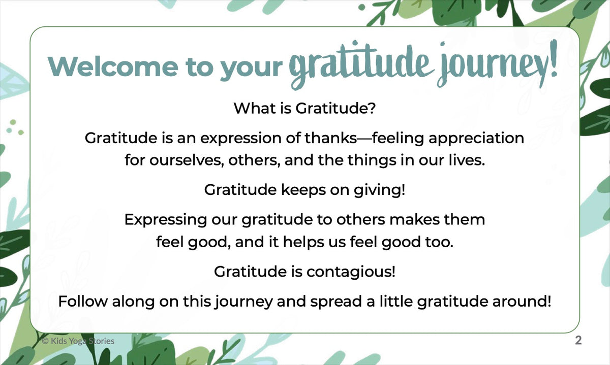 Gratitude Cards for Teens – Kids Yoga Stories