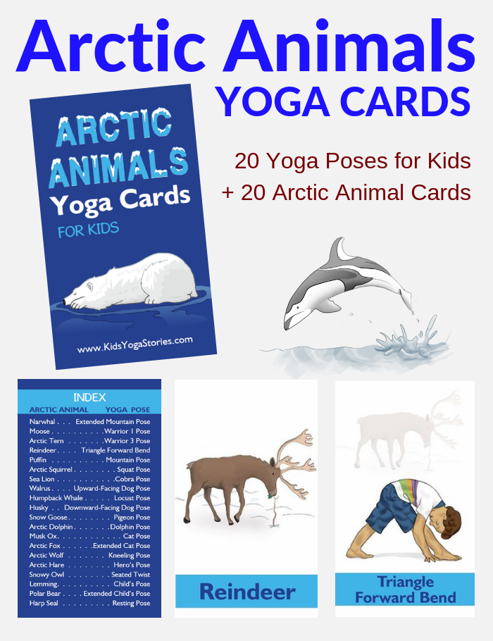 Arctic Animals Yoga Cards for Kids – Kids Yoga Stories