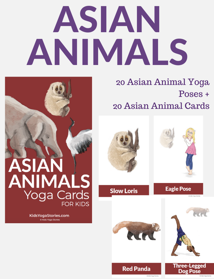 Asian Animals Yoga Cards for Kids – Kids Yoga Stories