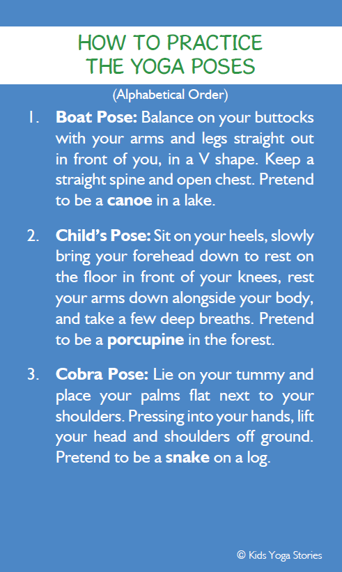 Camping Yoga Cards for Kids – Kids Yoga Stories