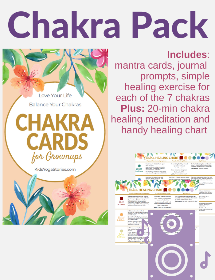 Chakra Cards for Grownups Pack (+ 20 Min. Chakra Healing Meditation ...
