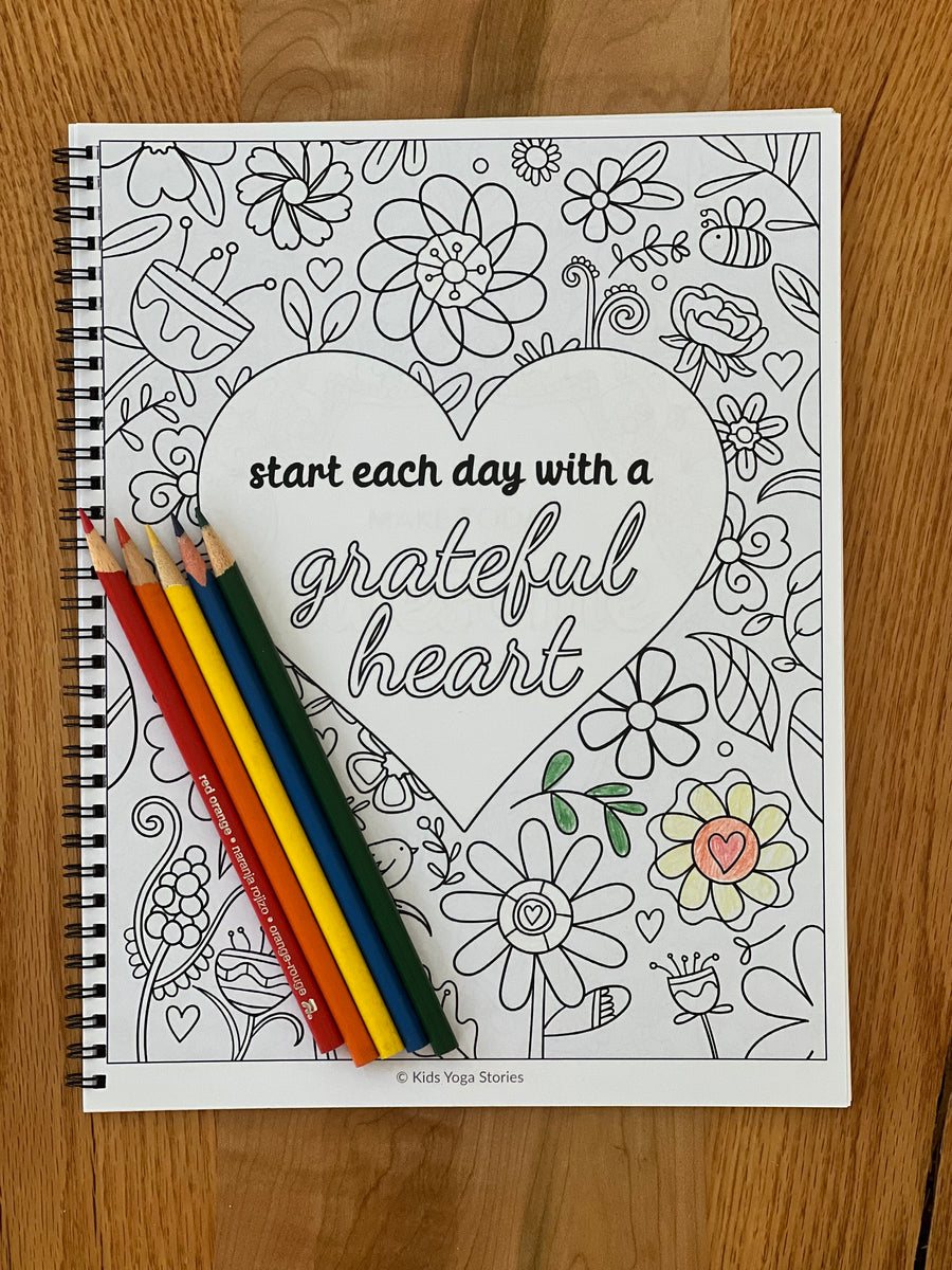 Coloring Pages for Kids - Gratitude & Kindness – Kids Yoga Stories