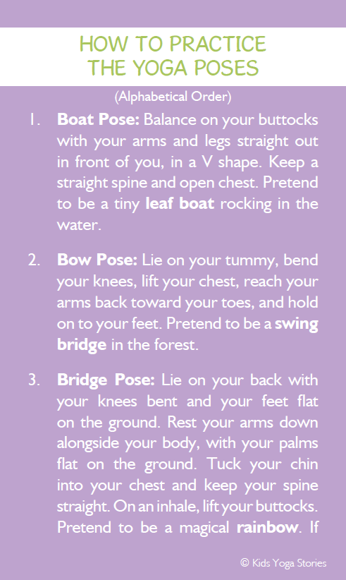 Forest Fairy Yoga Cards for Kids – Kids Yoga Stories