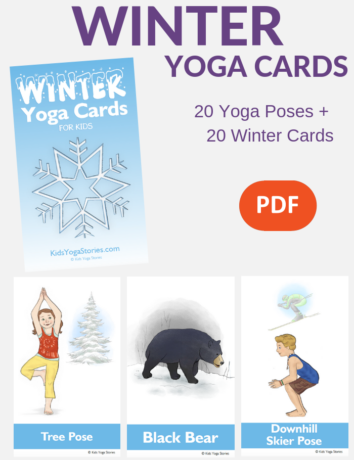 Winter Yoga Cards for Kids – Kids Yoga Stories