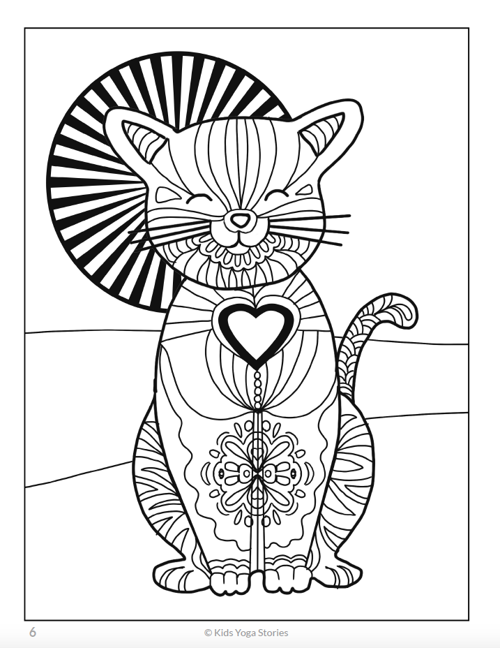 calming coloring pages for students free