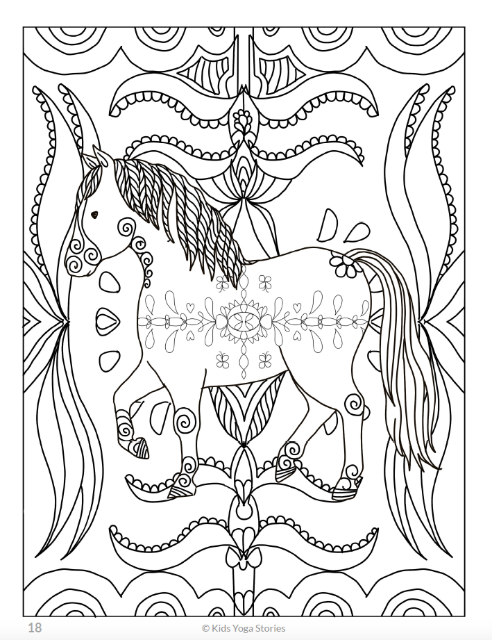 coloring pages for kids with sample