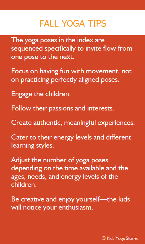 Fall Yoga Cards for Kids – Kids Yoga Stories