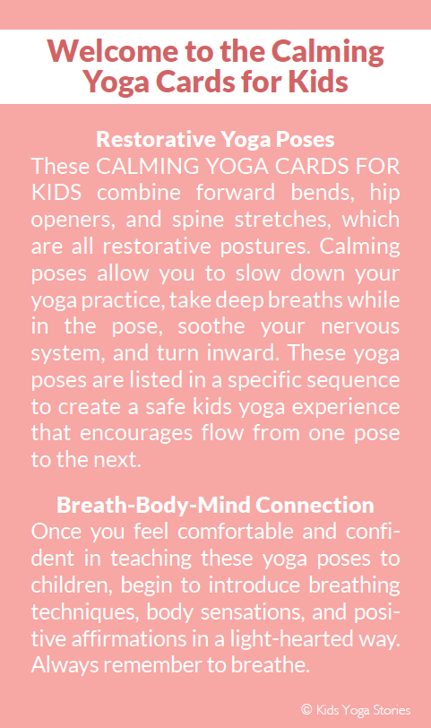 Calming Yoga Cards for Kids – Kids Yoga Stories