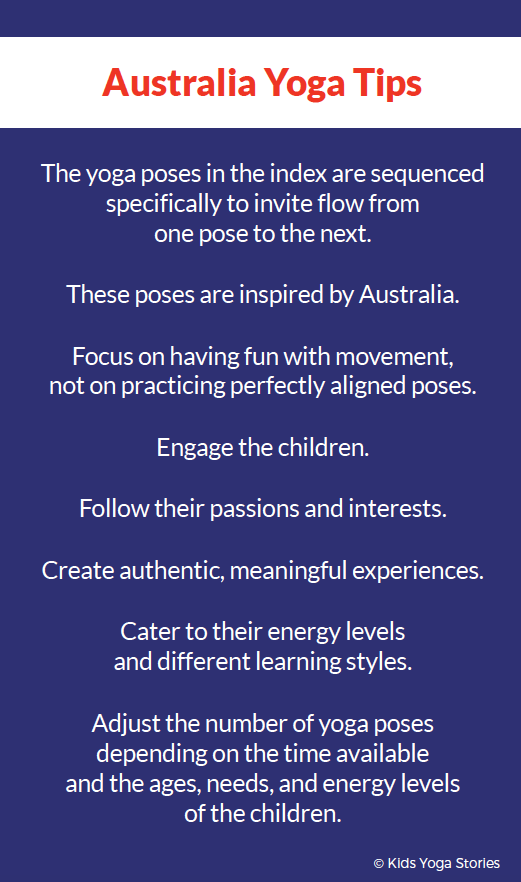 Australia Yoga Cards for Kids – Kids Yoga Stories