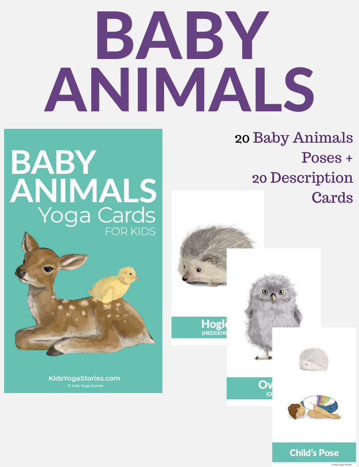 Baby Animals Yoga Cards for Kids – Kids Yoga Stories
