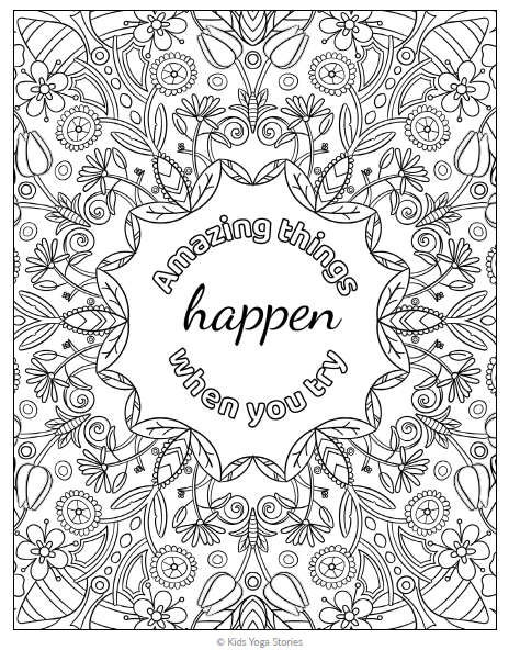 free inspirational coloring pages for kids