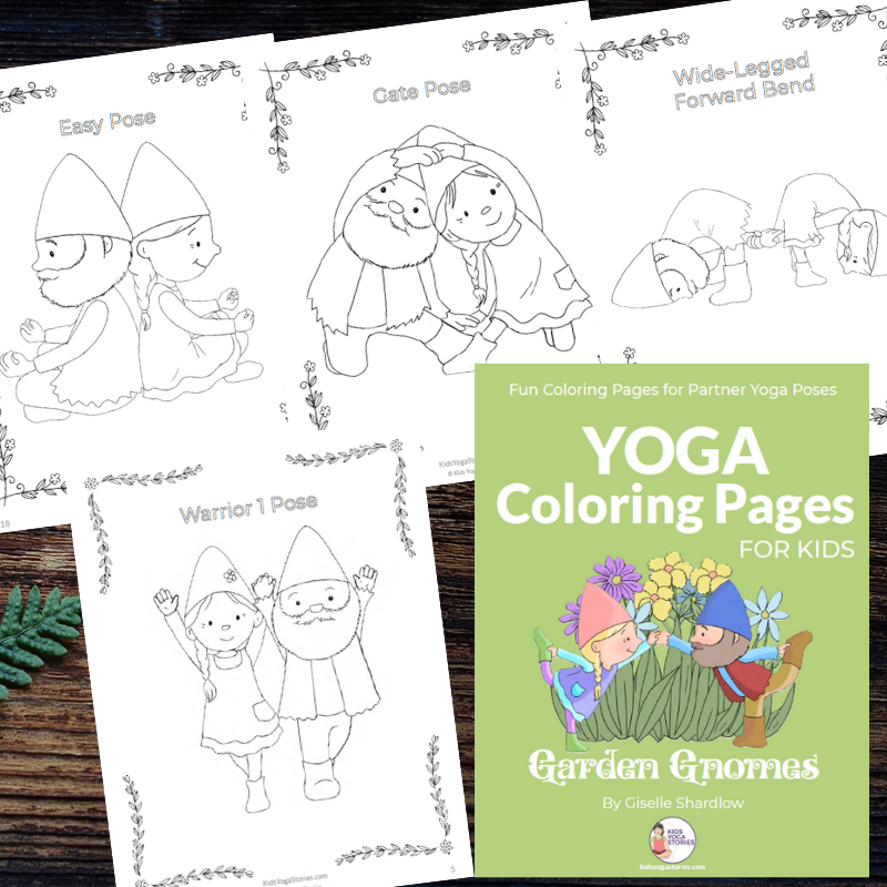 yoga kids coloring book uk