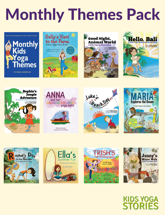 Monthly Kids Yoga Themes Pack – Kids Yoga Stories