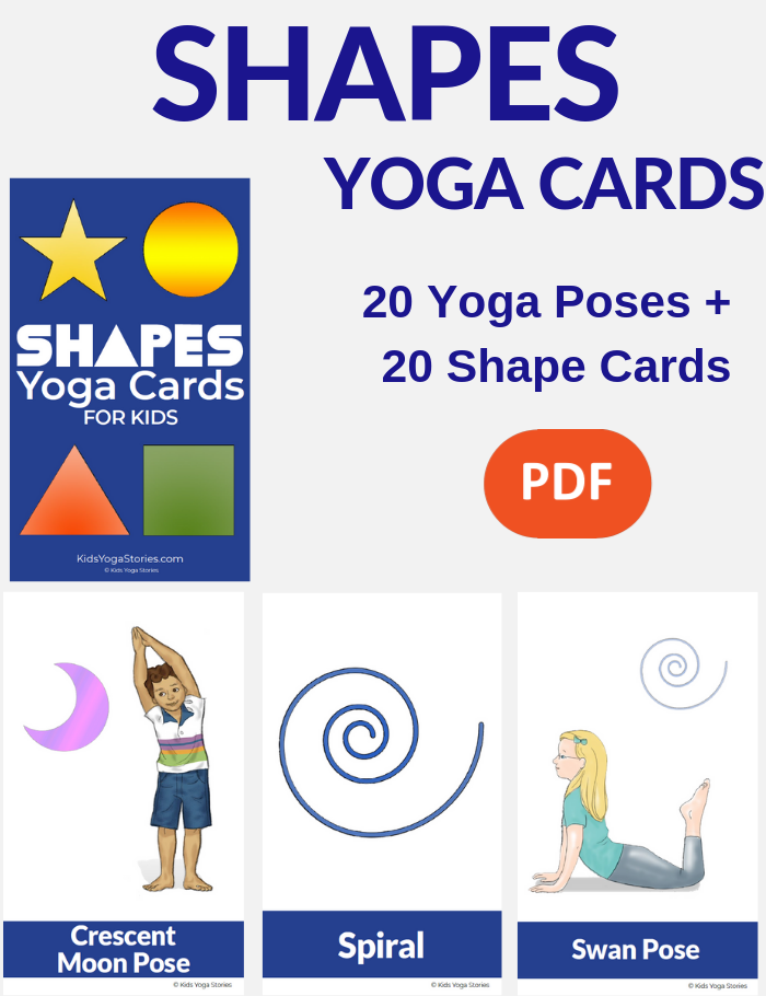 Shapes Yoga Cards for Kids – Kids Yoga Stories