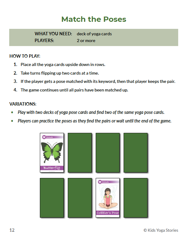 Yoga Card Games for Kids – Kids Yoga Stories