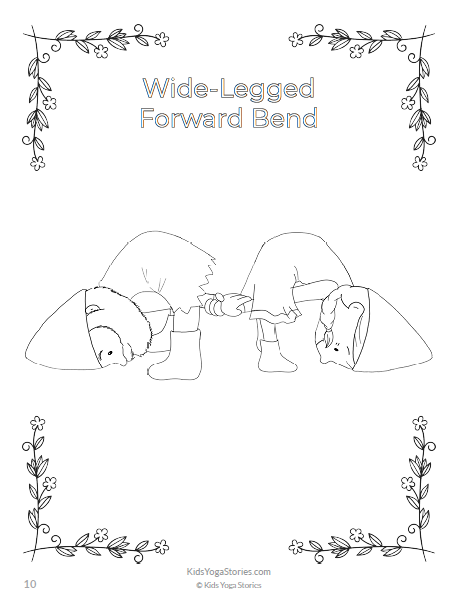 yogasana coloring pages for kids